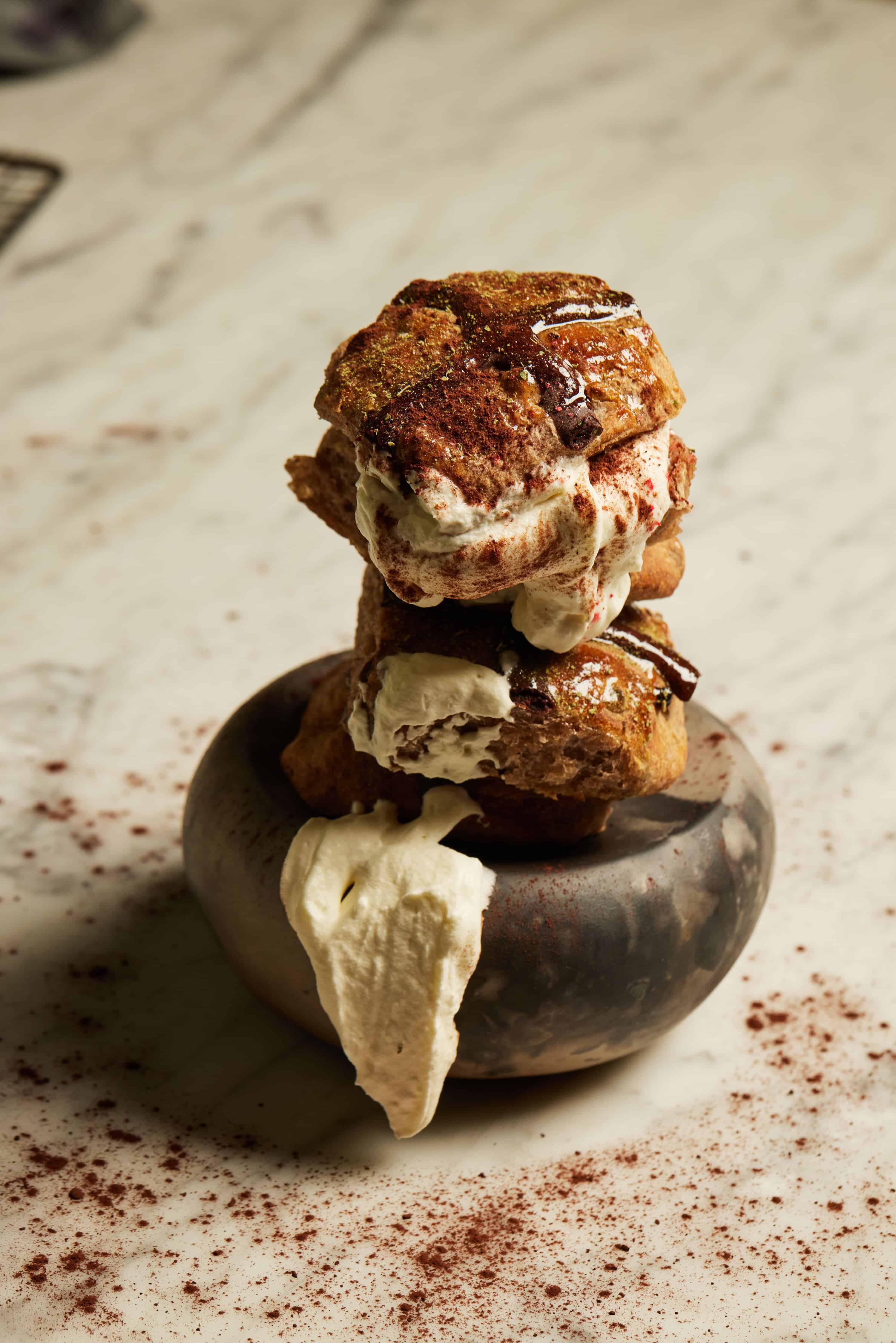 Chocolate and Berry Hot Cross Buns | Sitchu